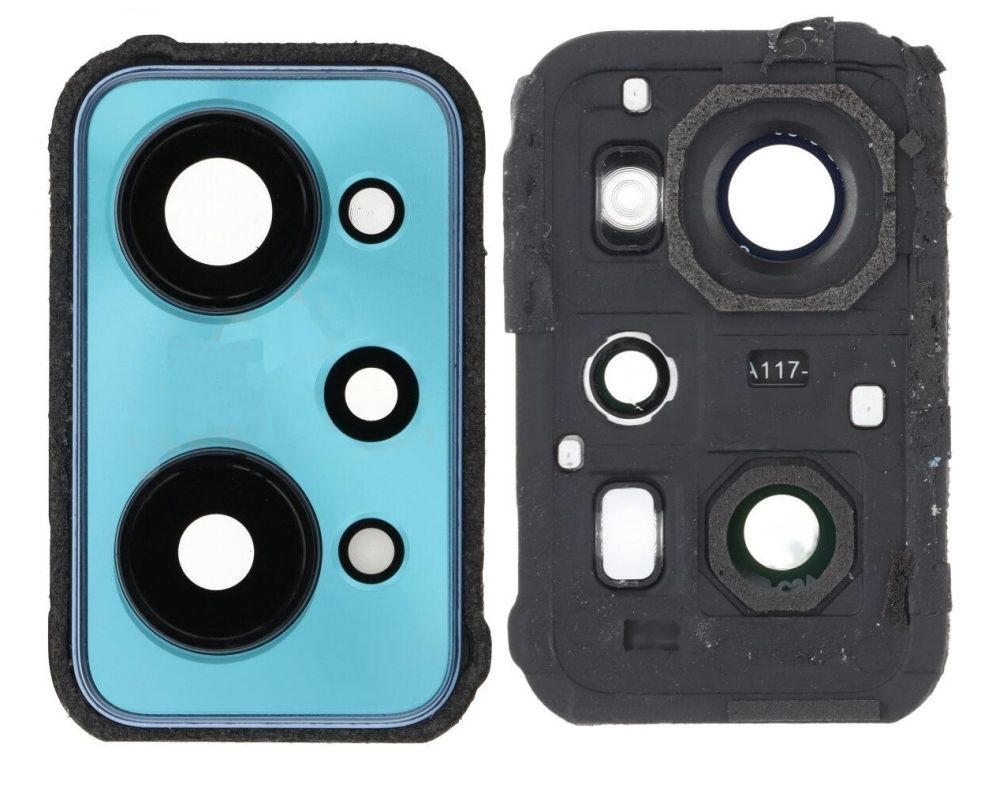 Camera Lens Glass with Frame for Realme GT 2 Blue by Maxbhi.com