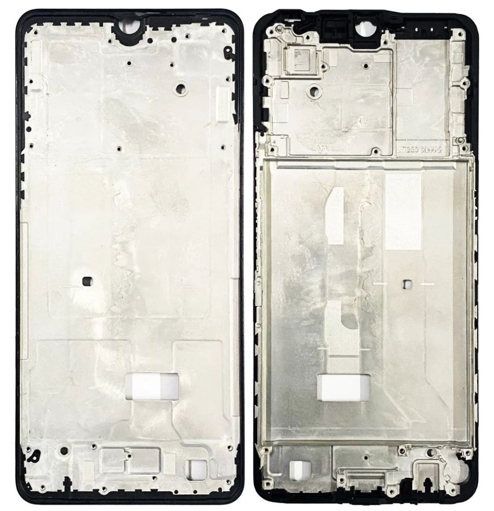 LCD Frame Middle Chassis for Vivo Y27 4G - Black by Maxbhi.com
