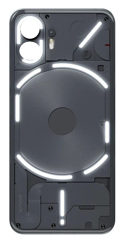 Back Panel Cover for Nothing Phone 2 - Black - Maxbhi.com