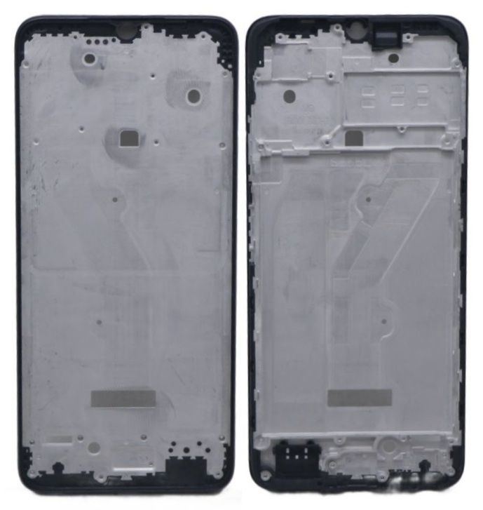 LCD Frame Middle Chassis for Itel S23 - Black by Maxbhi.com
