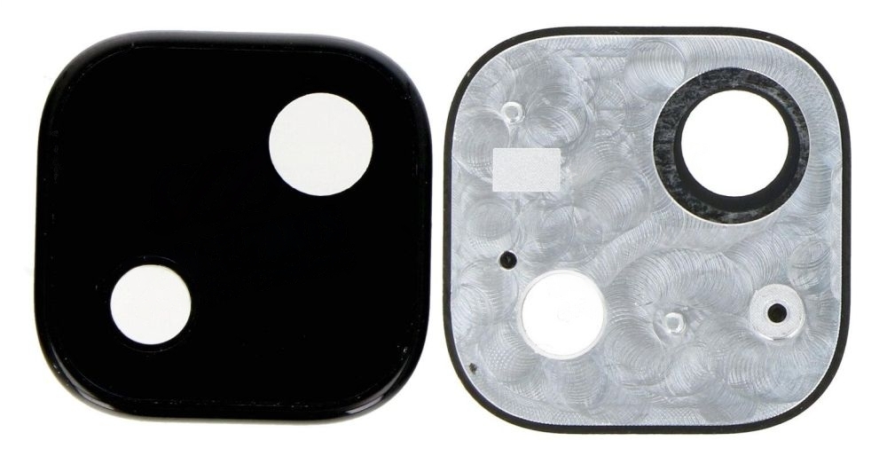 Camera Lens Glass with Frame for Google Pixel 4a Black by Maxbhi.com