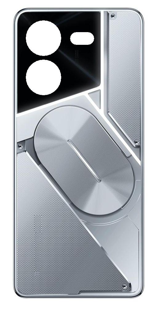 Back Panel Cover for Tecno Pova 5 Pro 5G - Silver - Maxbhi.com