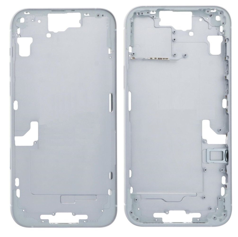 LCD Frame Middle Chassis for Apple iPhone 15 Plus - Blue by Maxbhi.com