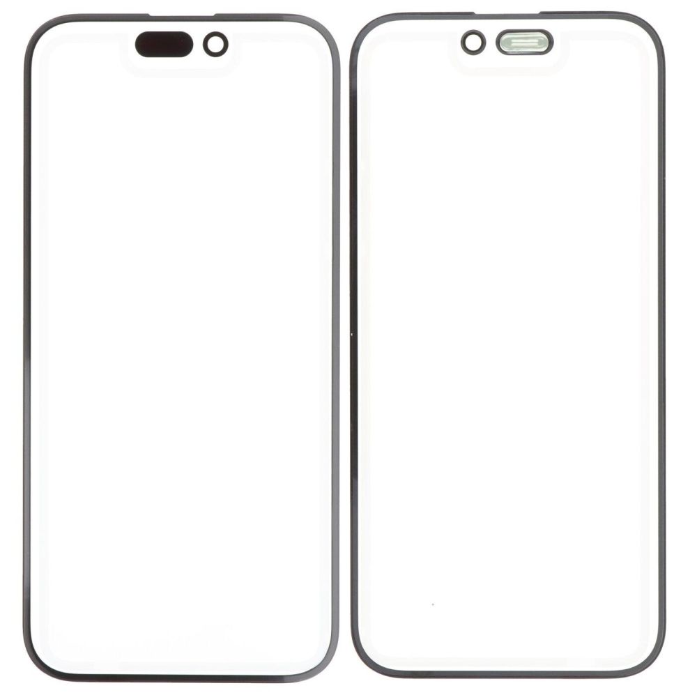 Replacement Front Glass For Apple Iphone 15 Pro Black By