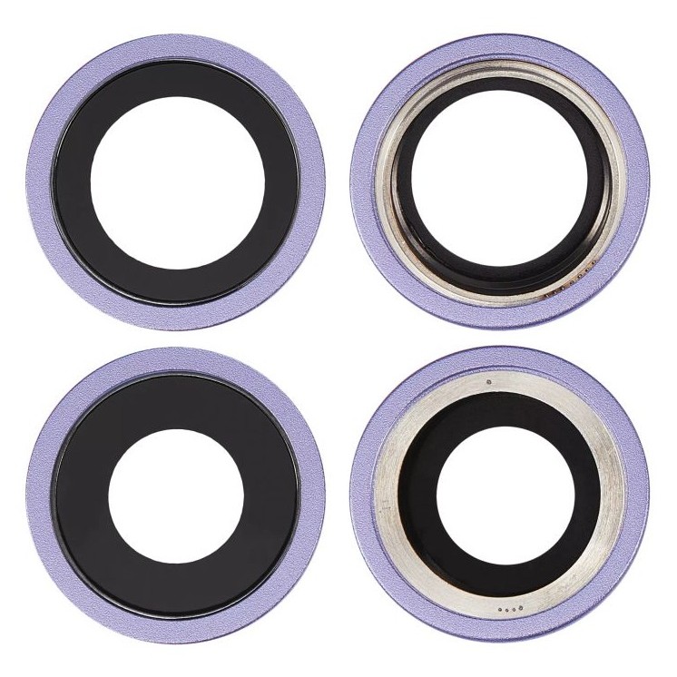 Camera Lens Glass with Frame for Apple iPhone 12 Mini Purple by Maxbhi.com