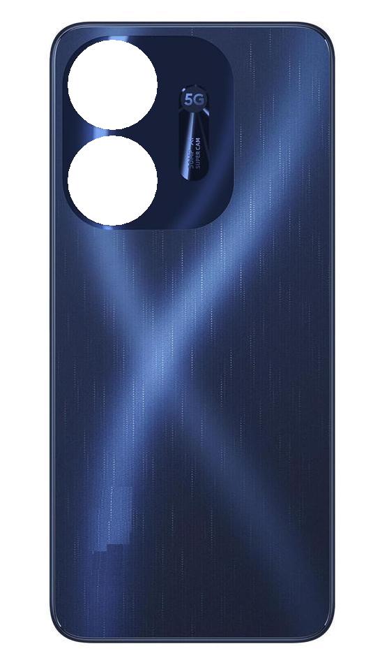 Back Panel Cover for Itel P55 5G - Black - Maxbhi.com