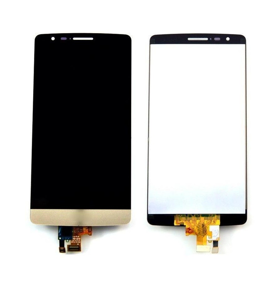 LCD with Touch Screen for LG D722 - Gold by Maxbhi.com