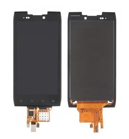 LCD with Touch Screen for Motorola RAZR MAXX - Black by Maxbhi.com