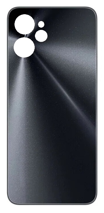 Back Panel Cover for Realme 10 5G - Black - Maxbhi.com