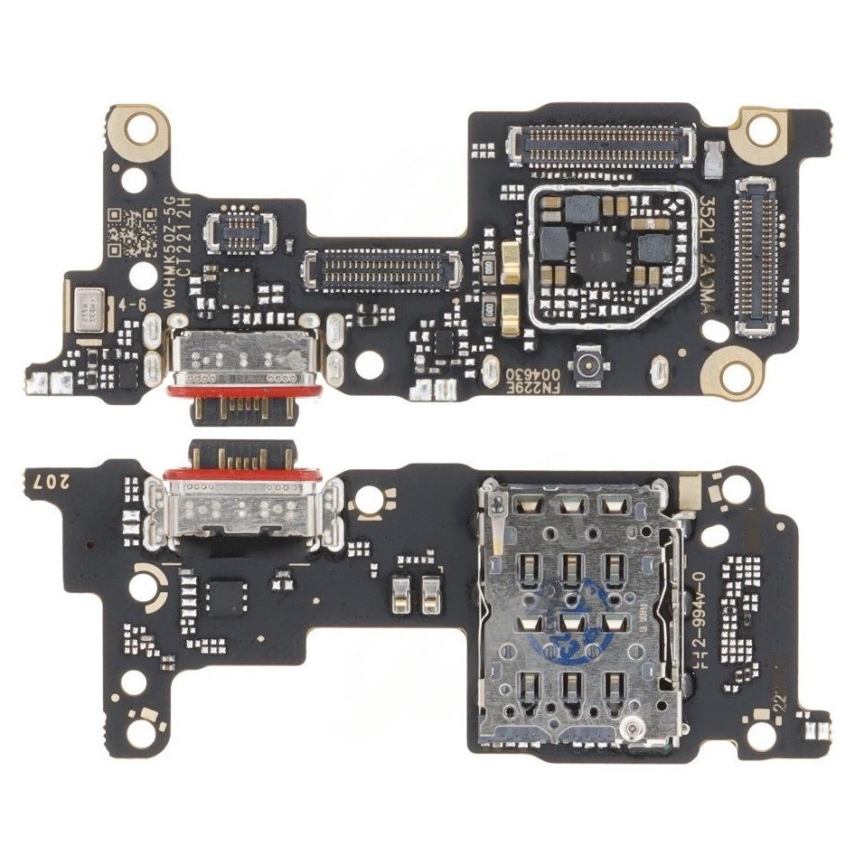 Charging Connector Flex PCB Board for Xiaomi 12T Pro 5G by Maxbhi.com