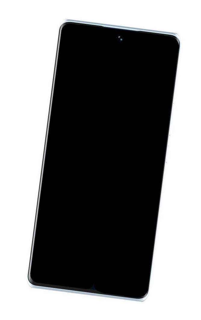 LCD Frame Middle Chassis for Itel S23 Plus - Black by Maxbhi.com