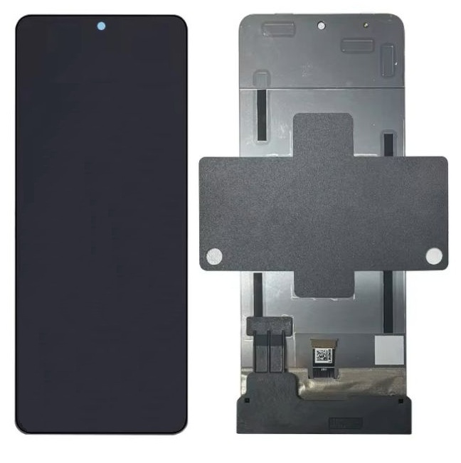 LCD with Touch Screen for Tecno Phantom V Flip - White by Maxbhi.com