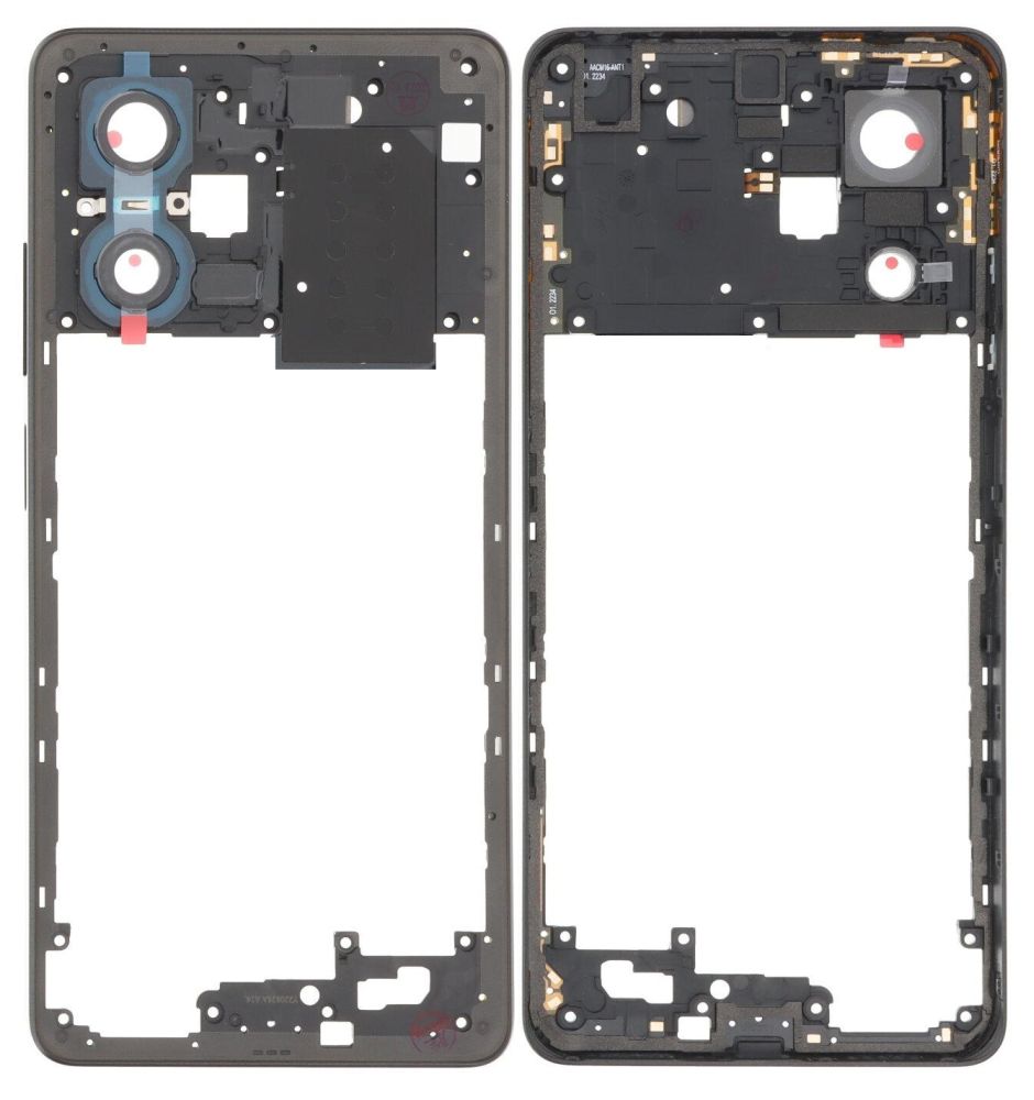 Middle Frame Ring Only for Xiaomi Poco X5 Pro 5G White by Maxbhi.com