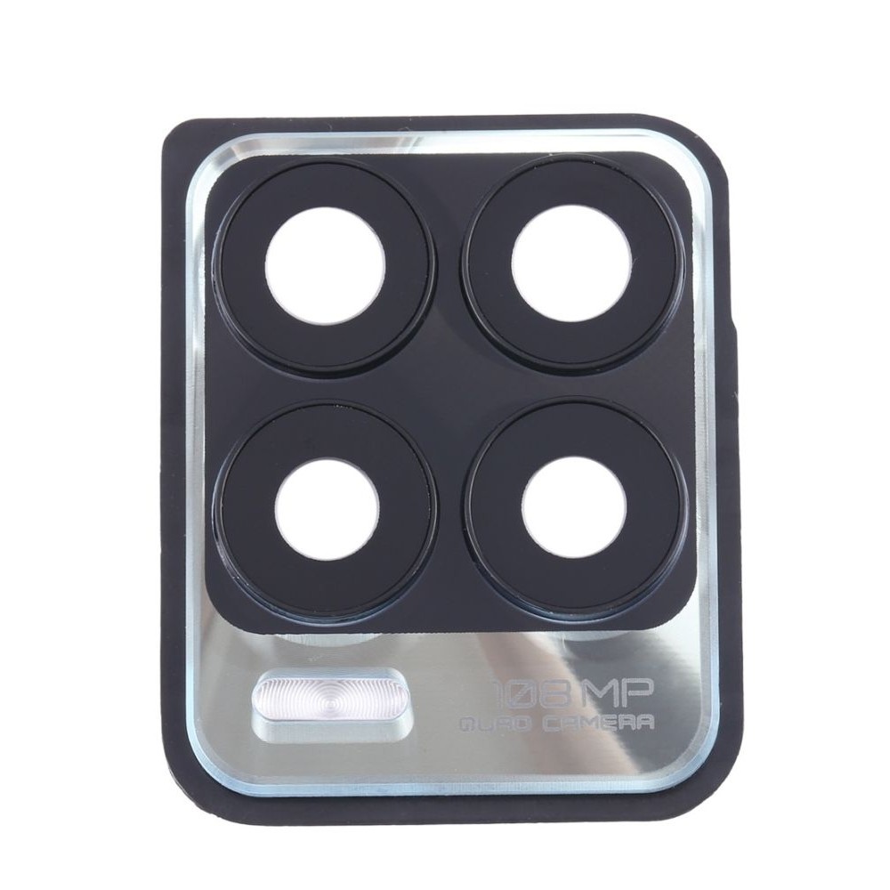 Camera Lens Glass with Frame for Realme 8 Pro Black by Maxbhi.com
