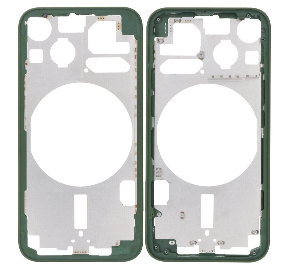 LCD Frame Middle Chassis for Apple iPhone 13 mini - Green by Maxbhi.com