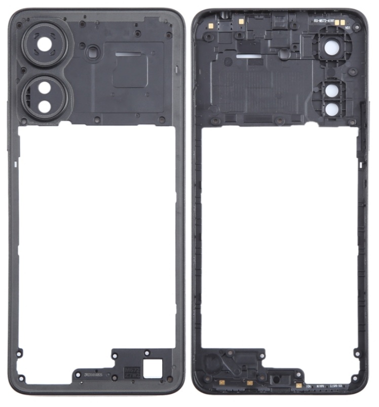 Middle Frame Ring Only for Xiaomi Redmi 13C Black by Maxbhi.com