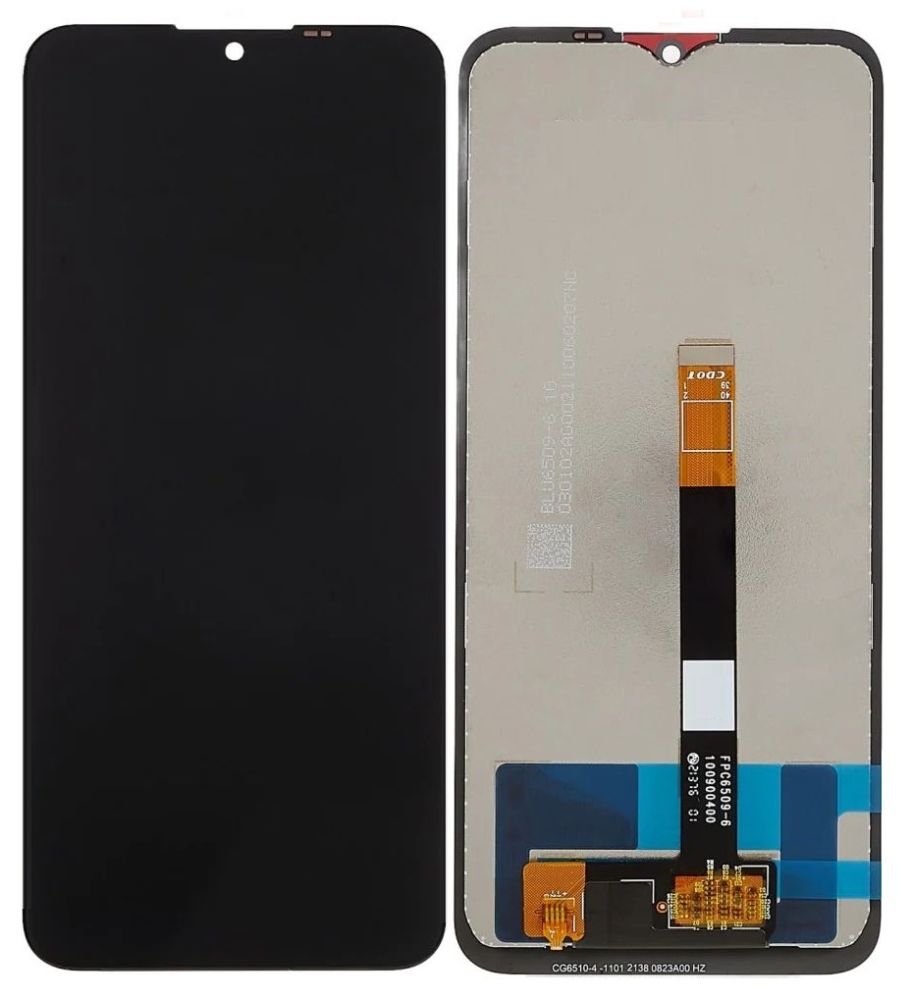 LCD with Touch Screen for Nokia C300 - Blue by Maxbhi.com