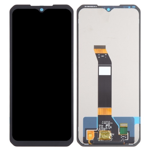 LCD with Touch Screen for Doogee S100 Pro - Silver by Maxbhi.com