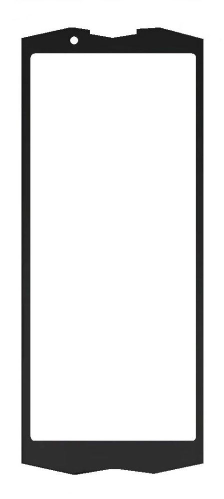 Replacement Front Glass for Doogee Smini - Black by Maxbhi.com
