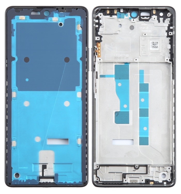 LCD Frame Middle Chassis for Xiaomi Redmi Note 13 5G - Black by Maxbhi.com