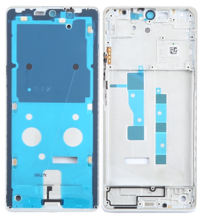 LCD Frame Middle Chassis for Xiaomi Redmi Note 13 5G - White by Maxbhi.com