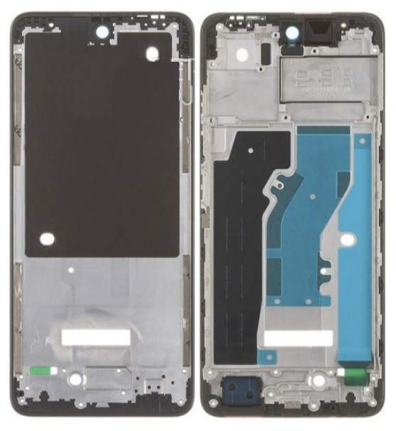 LCD Frame Middle Chassis for Tecno Spark 20 - White by Maxbhi.com