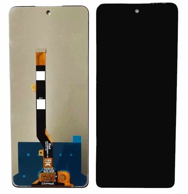 LCD with Touch Screen for Lava Blaze Pro 5G - White by Maxbhi.com