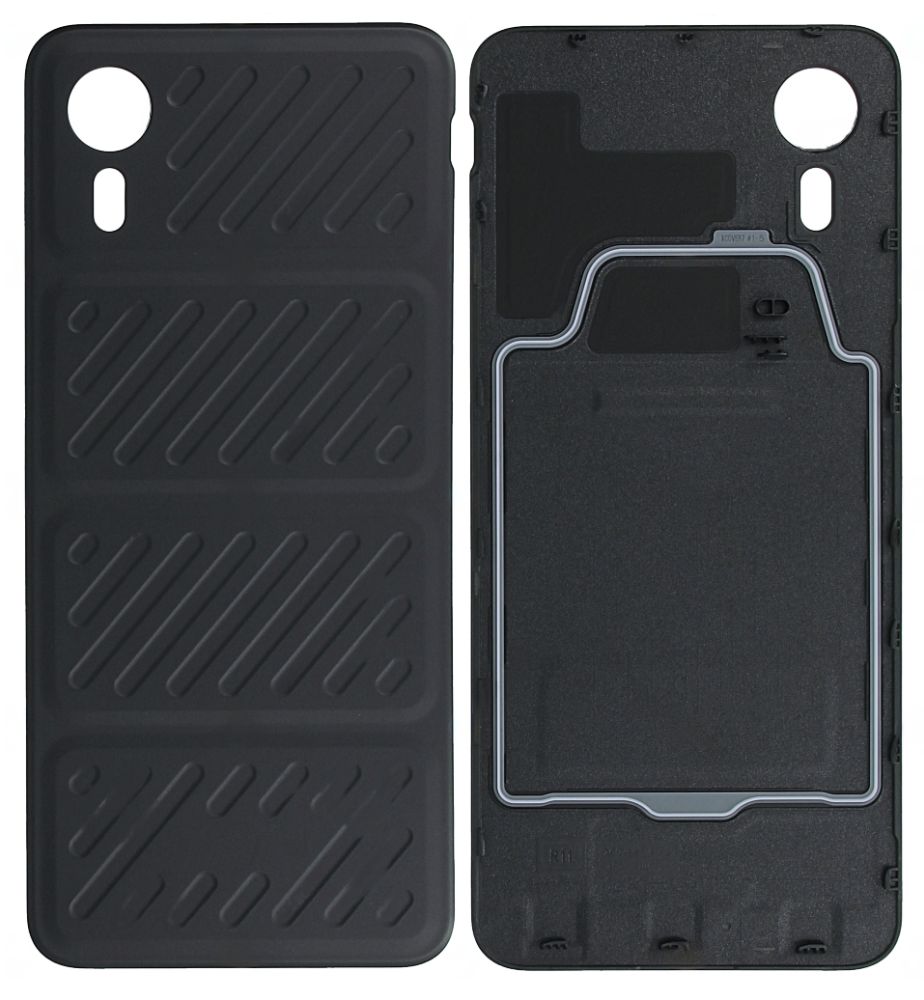 Back Panel Cover for Samsung Galaxy Xcover 7 - Black - Maxbhi.com