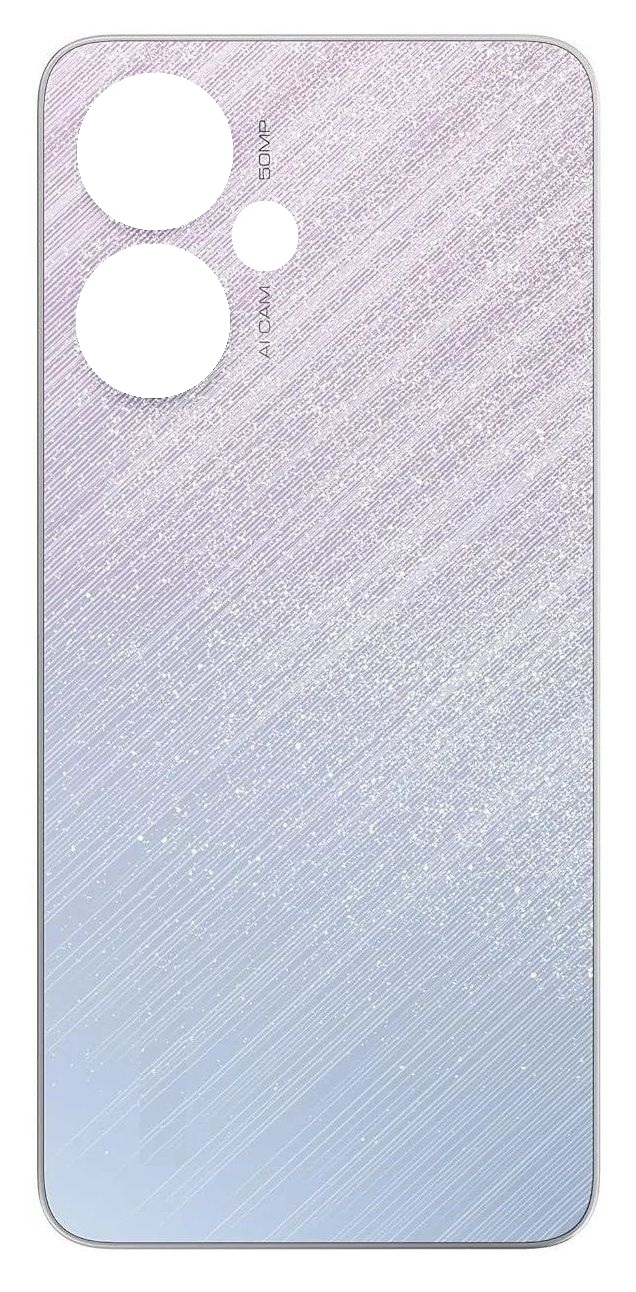 Back Panel Cover for Xiaomi Redmi 13C 5G - Silver - Maxbhi.com