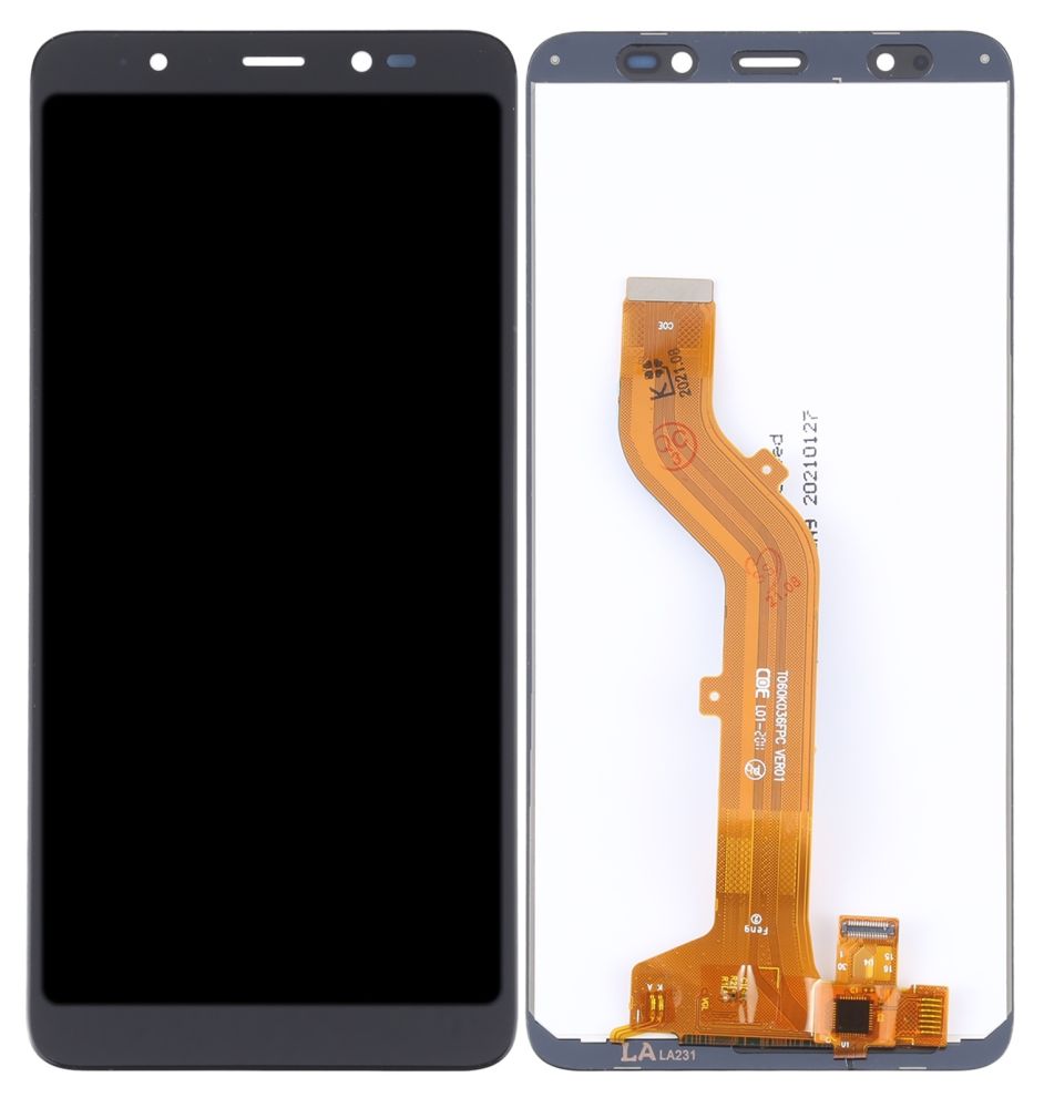 LCD with Touch Screen for Itel A55 - Black by Maxbhi.com