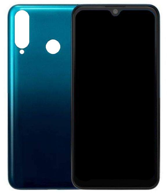 Back Panel Cover for Itel S15 - Blue - Maxbhi.com