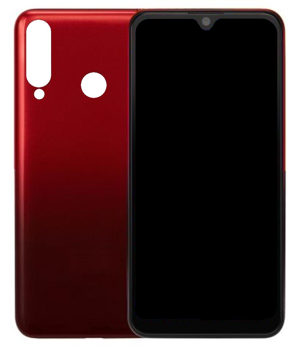 Back Panel Cover for Itel S15 - Red - Maxbhi.com