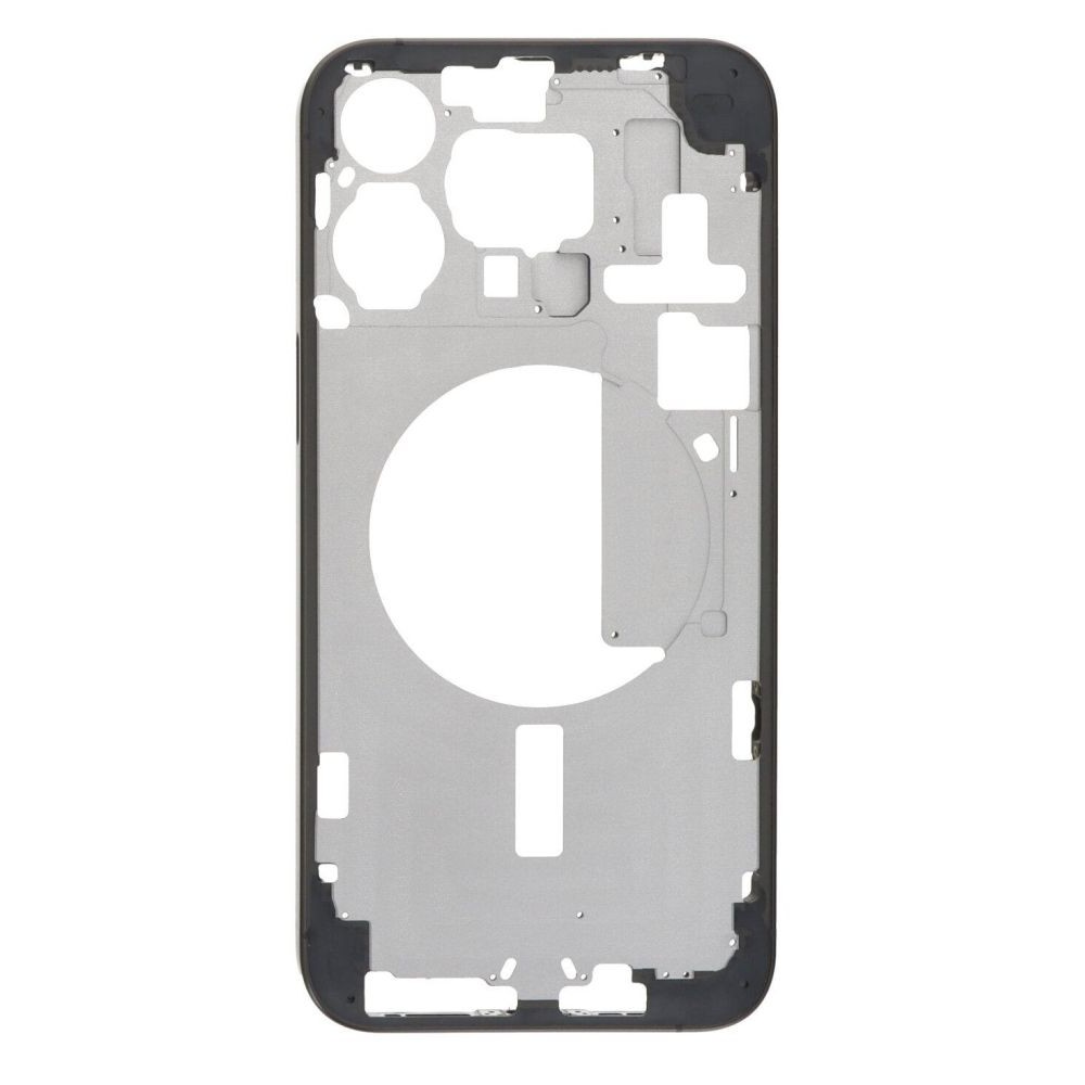 LCD Frame Middle Chassis for Apple iPhone 15 Pro Max - Black by Maxbhi.com
