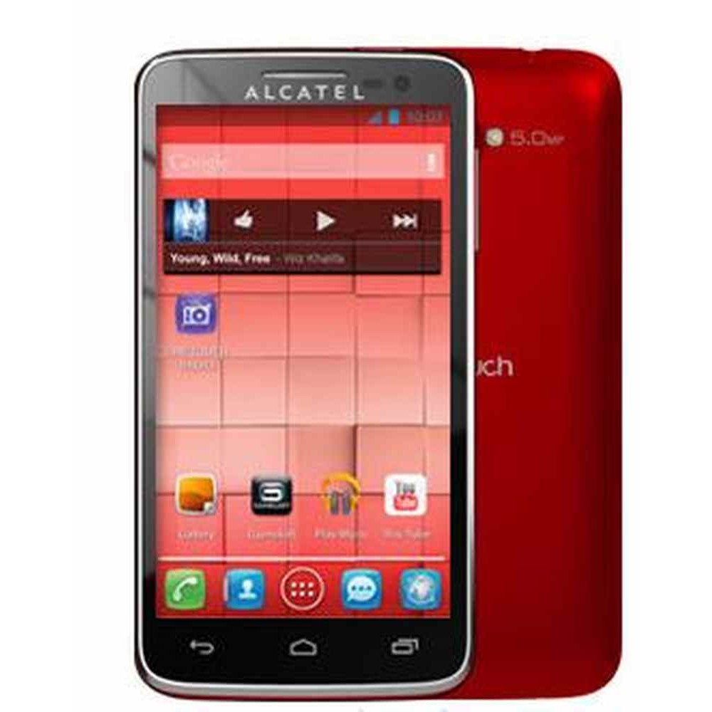 LCD with Touch Screen for Alcatel One Touch X-Pop - Blue by Maxbhi.com