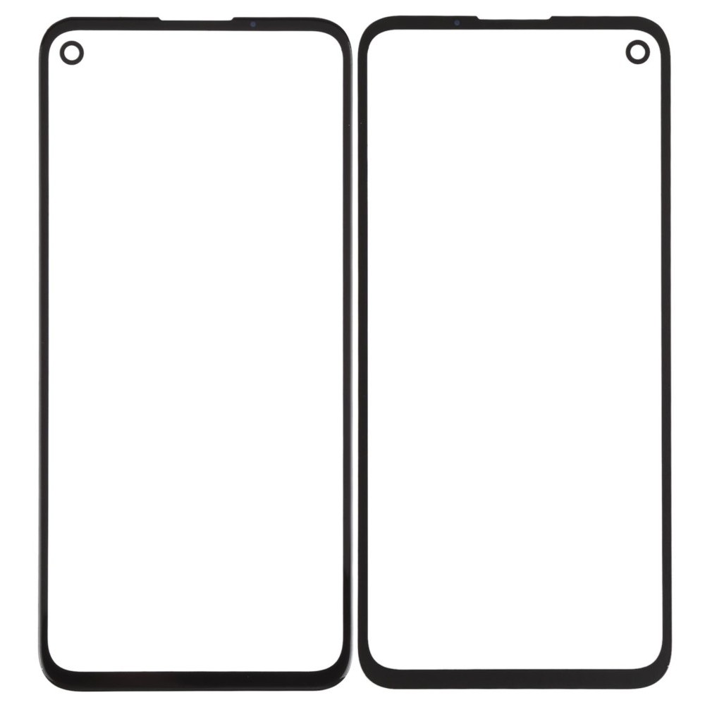 Replacement Front Glass for Google Pixel 4a - Black by Maxbhi.com
