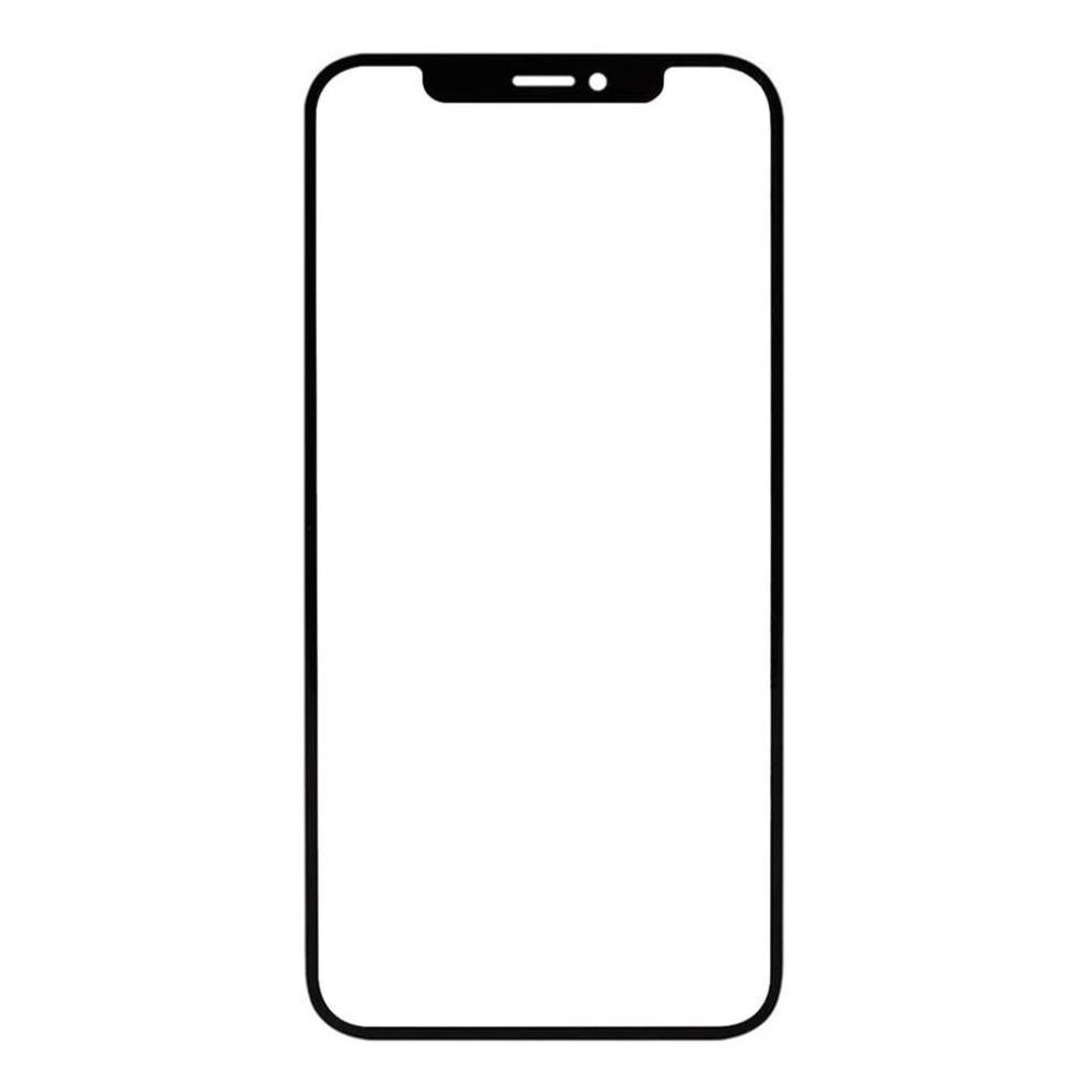 Replacement Front Glass for Apple iPhone 12 - Black by Maxbhi.com