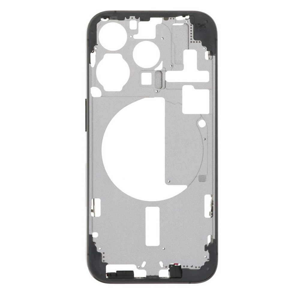 LCD Frame Middle Chassis for Apple iPhone 15 Pro - Black by Maxbhi.com