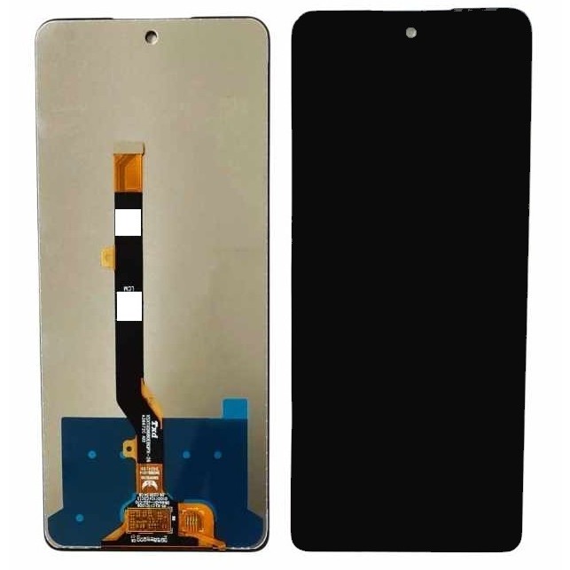 LCD with Touch Screen for Lava Blaze Pro 5G - Black by Maxbhi.com