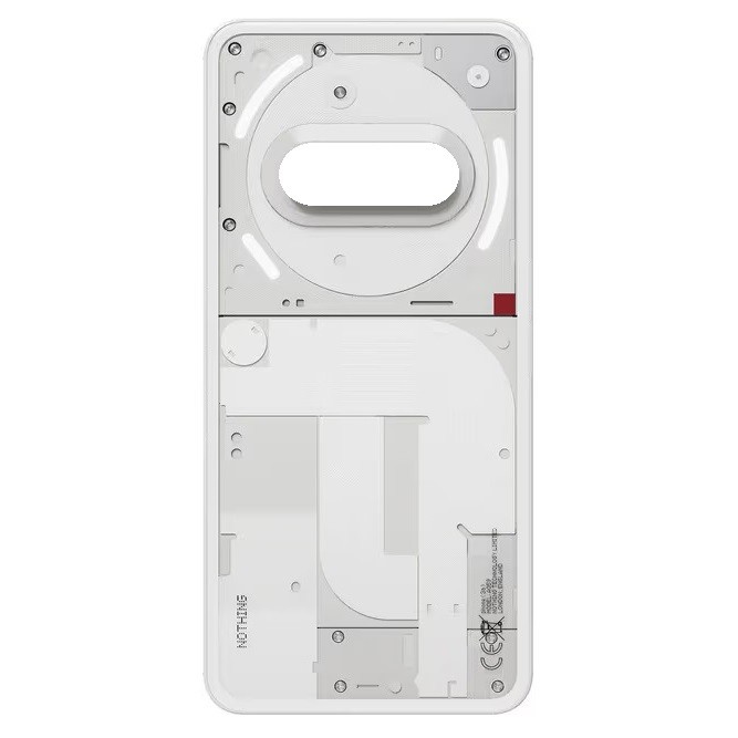 Back Panel Cover for Nothing Phone 3a - White - Maxbhi.com