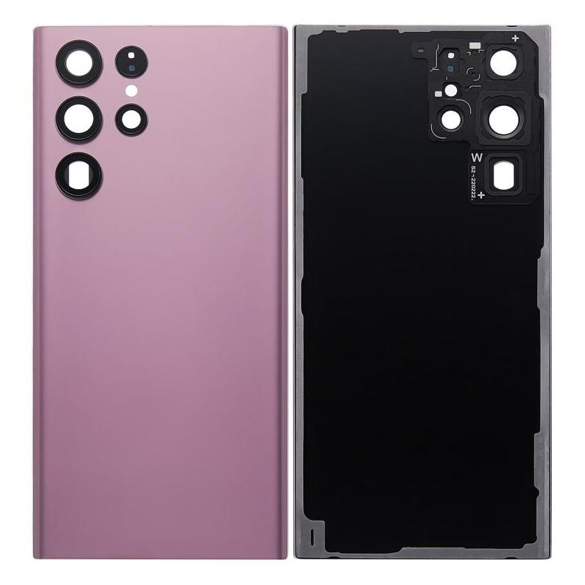 Back Panel Cover for Samsung Galaxy S22 Ultra 5G - Burgundy - Maxbhi.com