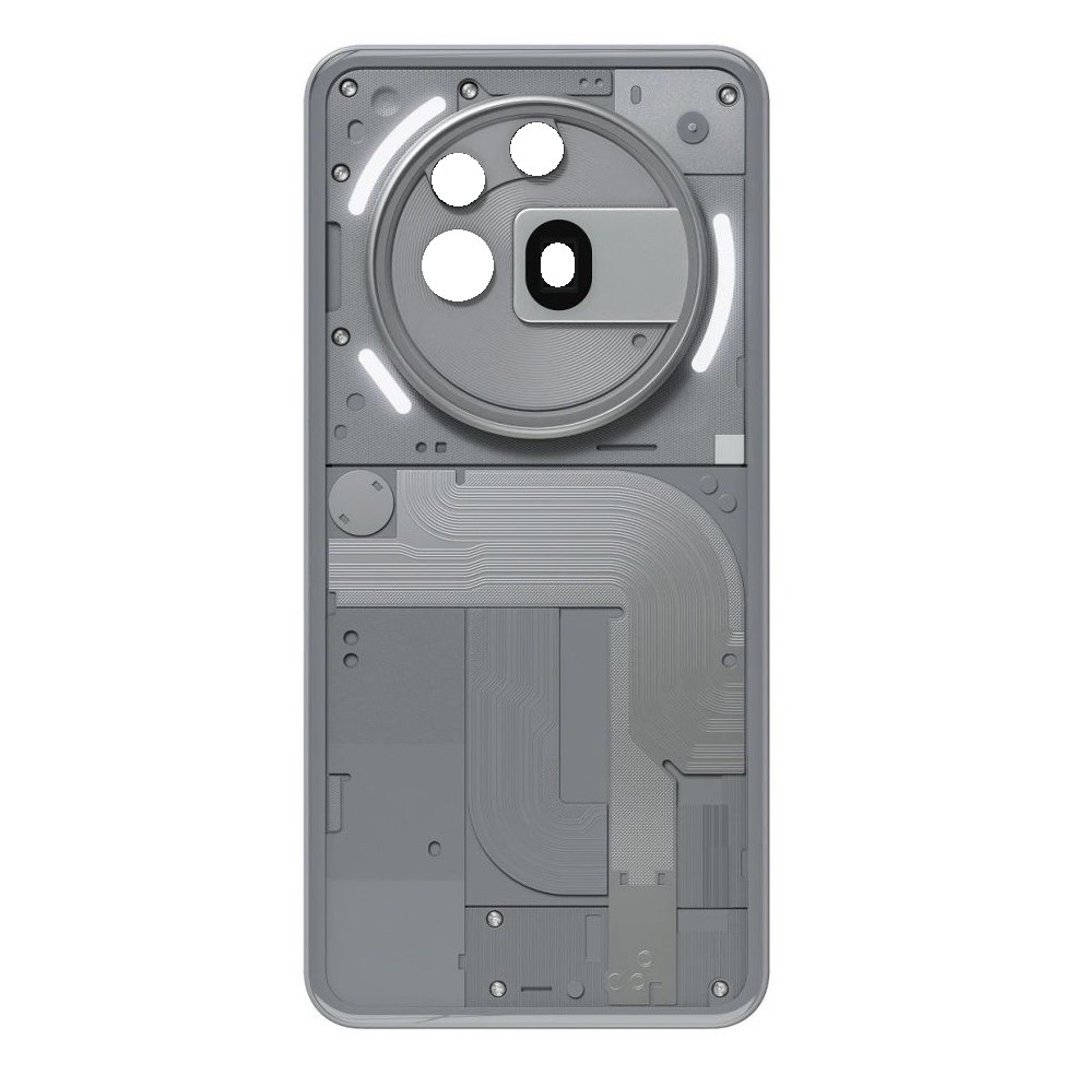 Back Panel Cover for Nothing Phone 3a Pro - White - Maxbhi.com